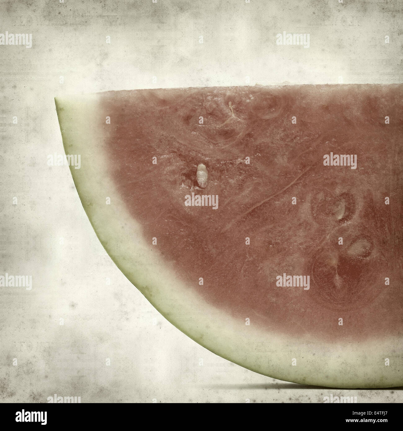 textured old paper background with watermelon Stock Photo - Alamy