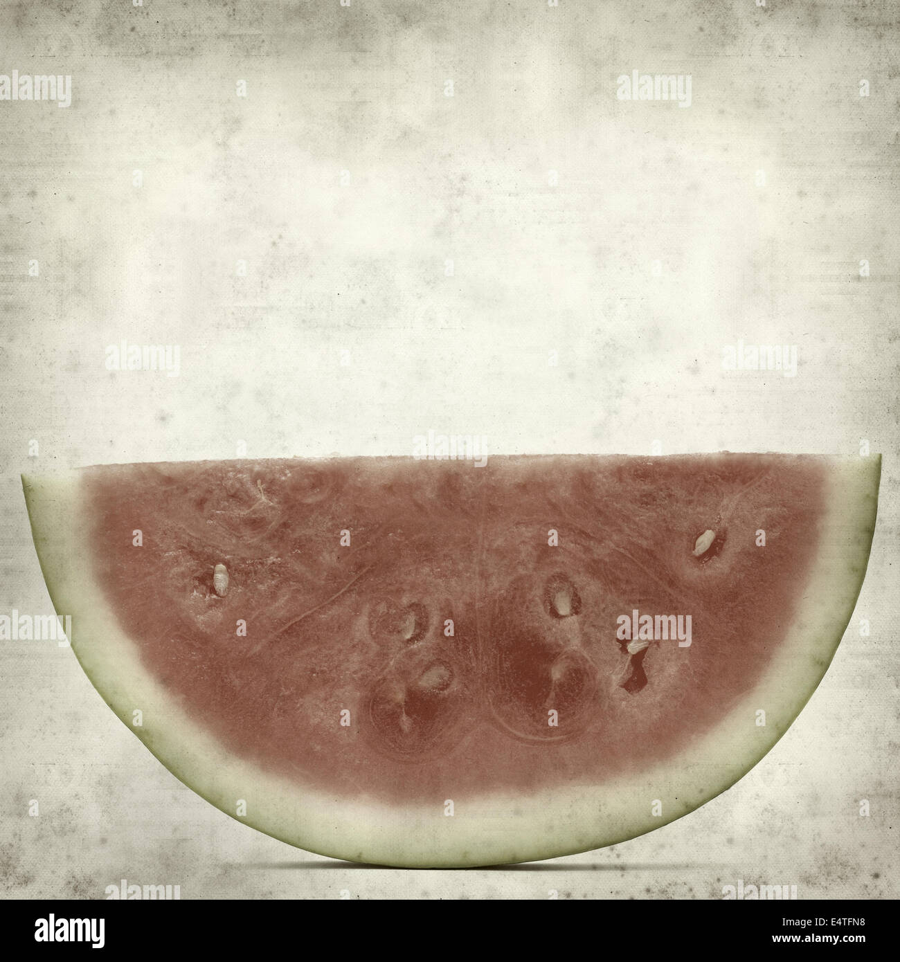 textured old paper background with watermelon Stock Photo - Alamy