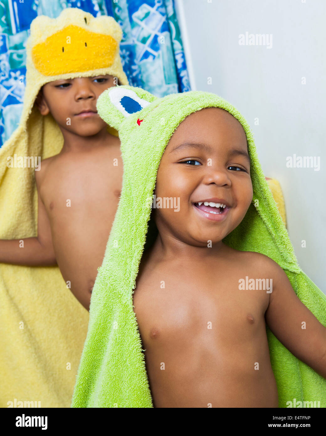 Two happy black brothers standing hi-res stock photography and images ...