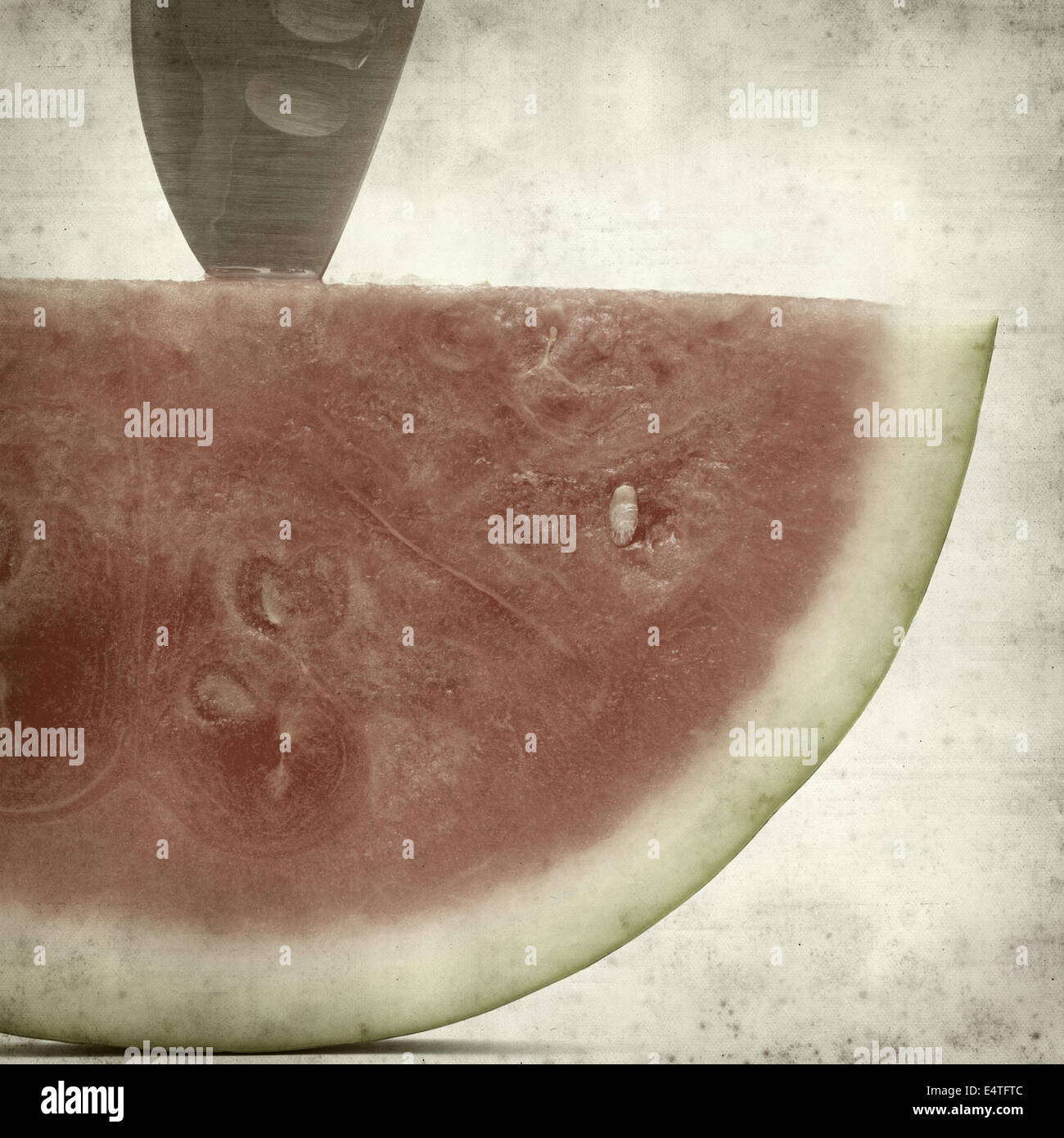 textured old paper background with watermelon Stock Photo - Alamy