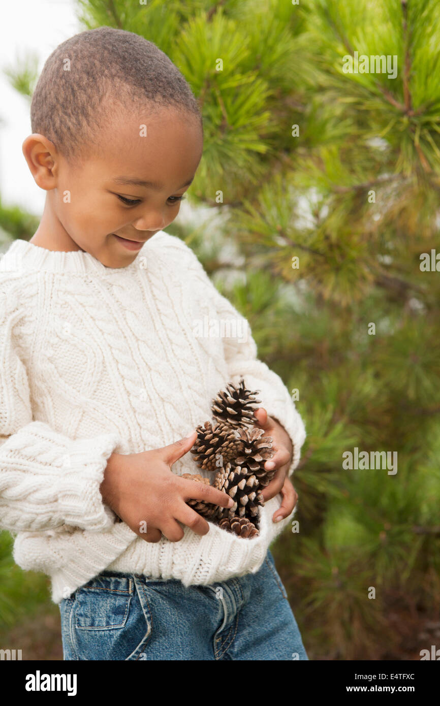 Boy in blue sweater jeans hi-res stock photography and images - Alamy