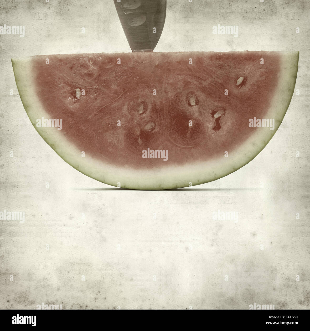 textured old paper background with watermelon Stock Photo - Alamy
