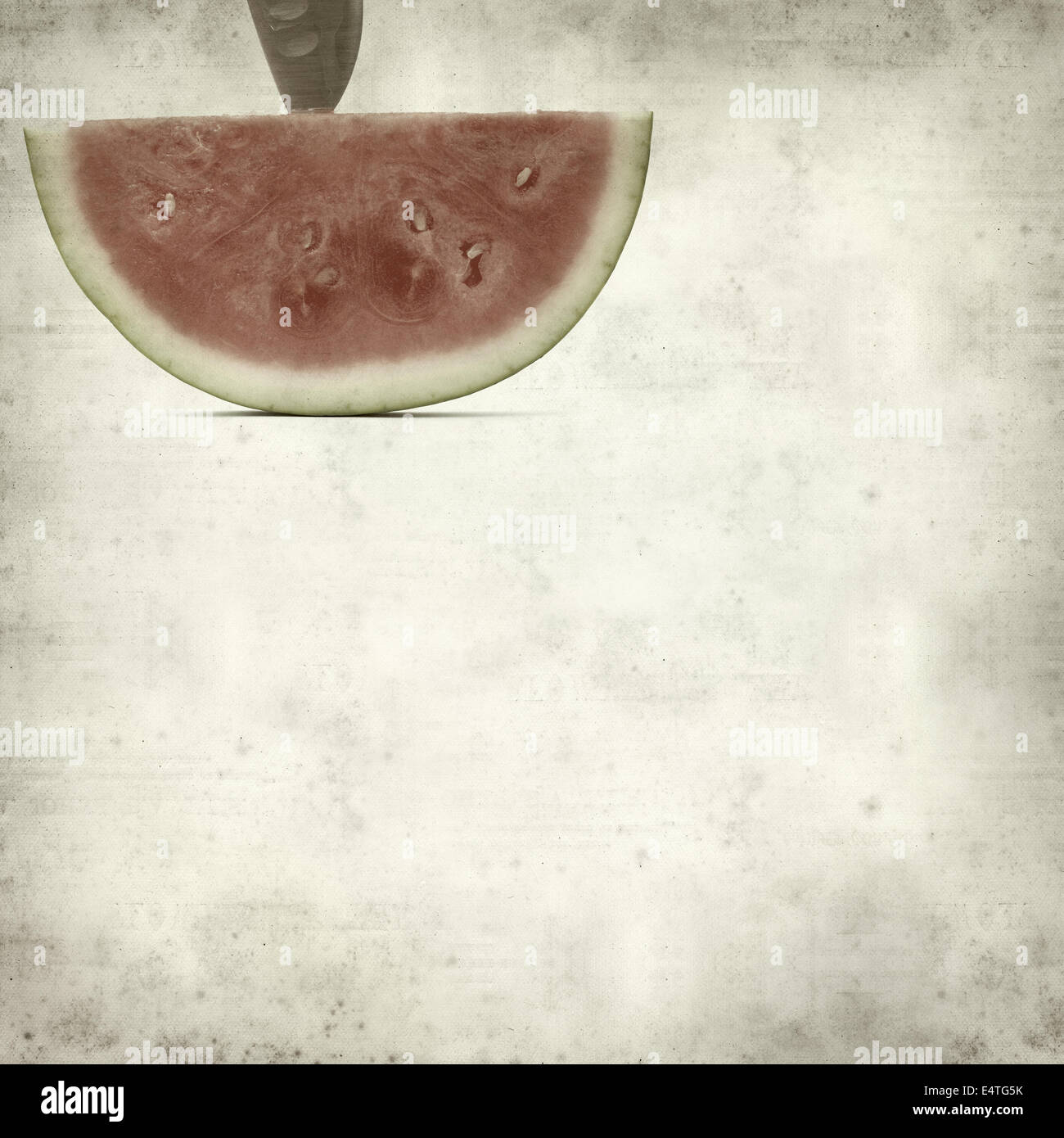 textured old paper background with watermelon Stock Photo - Alamy