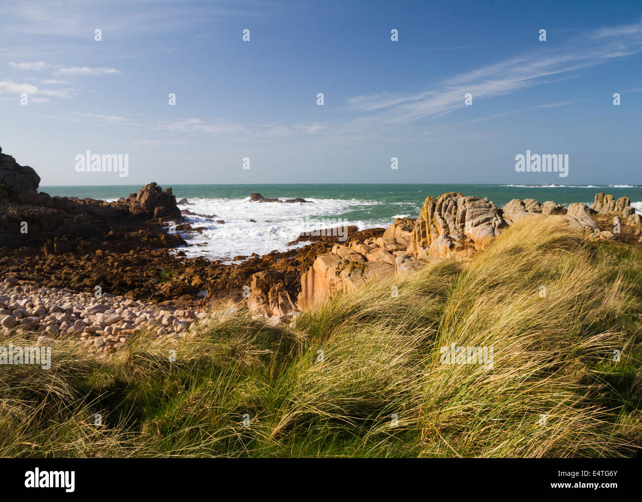 Coastal scene on guernsey, the Channel Islands Stock Photo - Alamy