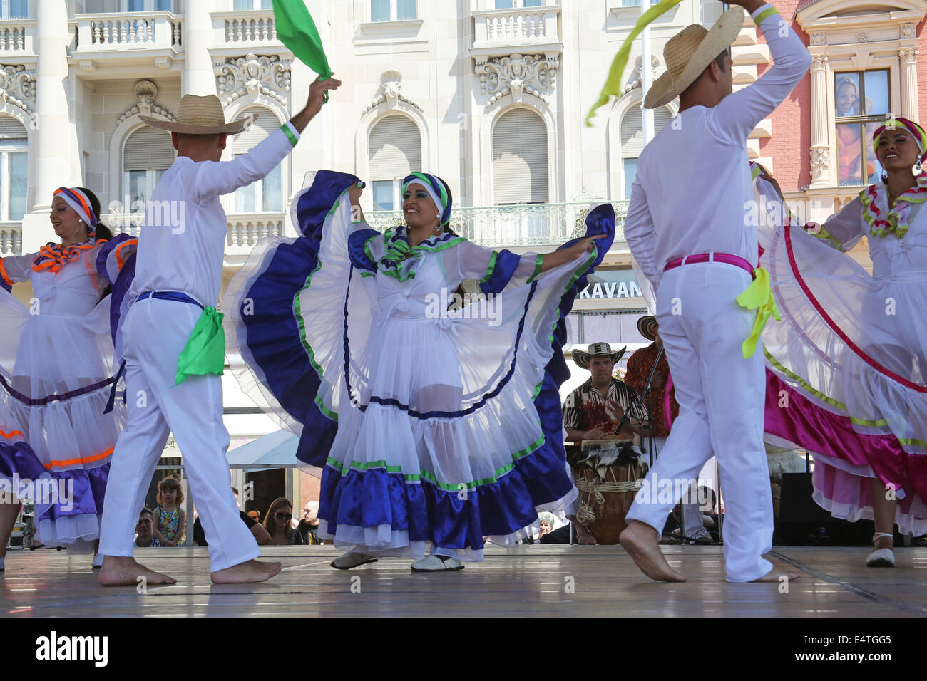 Folk groups Colombia Folklore Foundation from Santiago de Cali, during ...