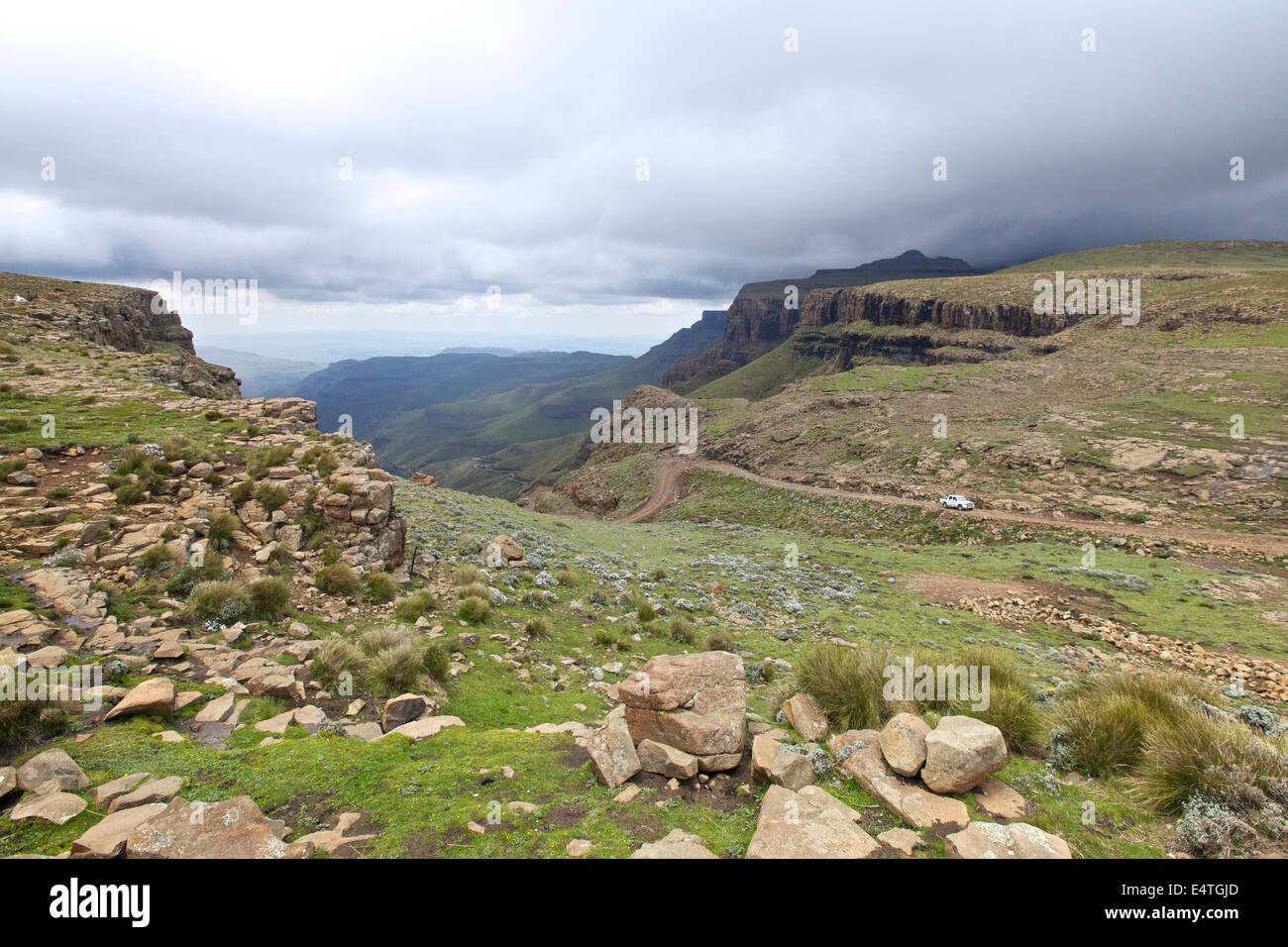 Sani Pass, Lesotho Mountain, Africa Stock Photo - Alamy