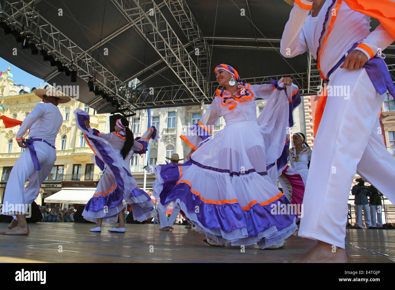 Folk groups Colombia Folklore Foundation from Santiago de Cali, during ...