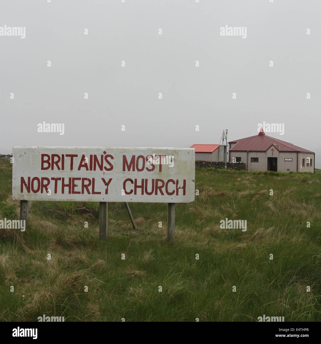 Most Northerly Church Norwick Unst Shetland Scotland June 2014 Stock ...