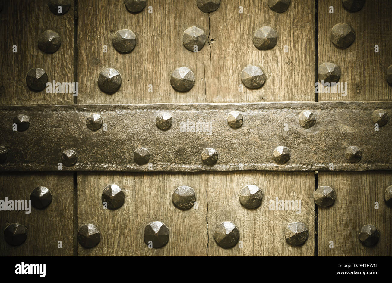 Vintage grunge wooden background door gate of the old castle detail ...