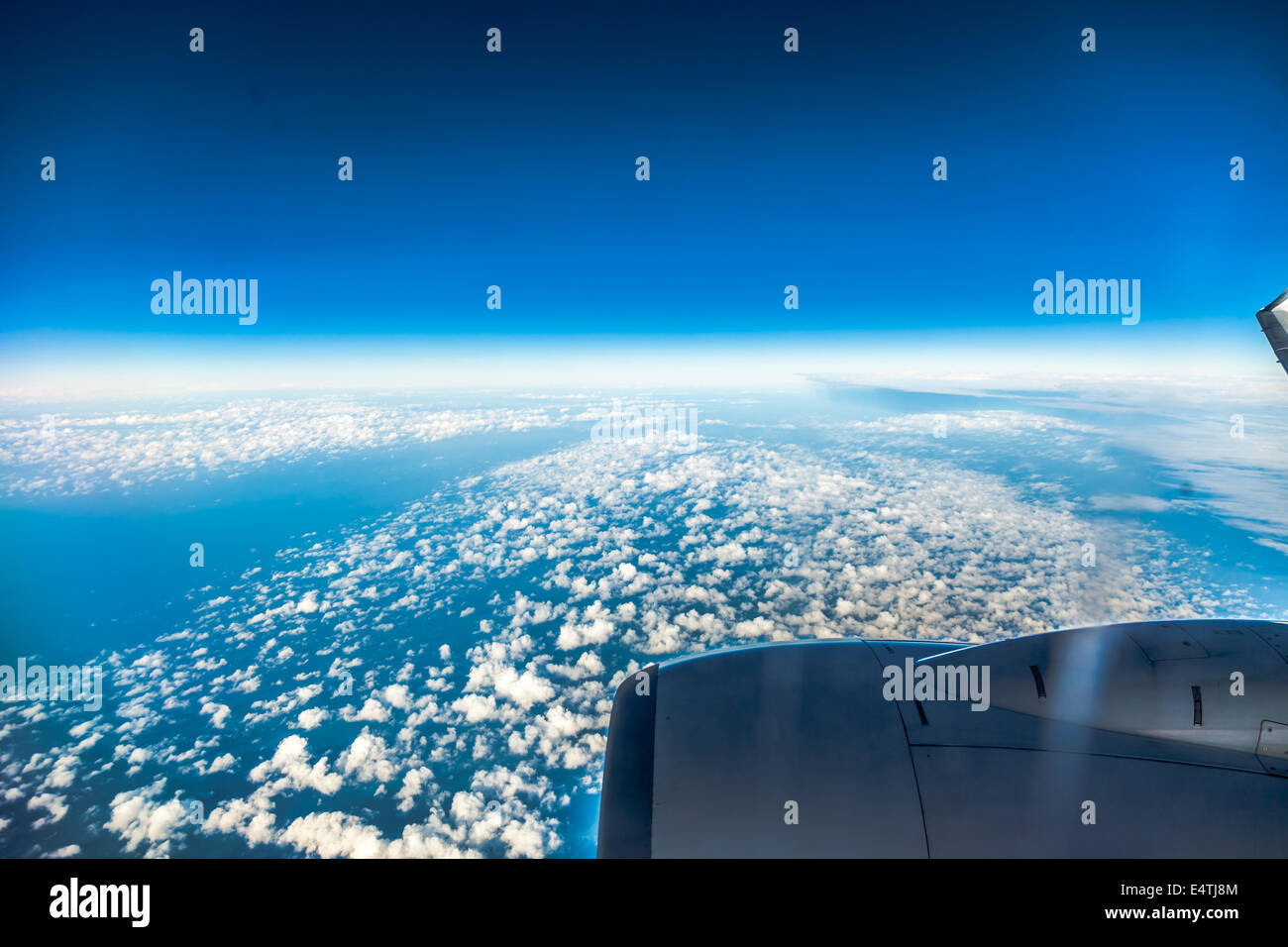 Sky. View from window of airplane flying in clouds Stock Photo - Alamy