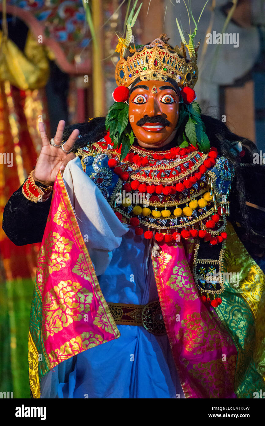 Bali, Indonesia. Dancer Re-enacting Scenes from Balinese Hindu ...