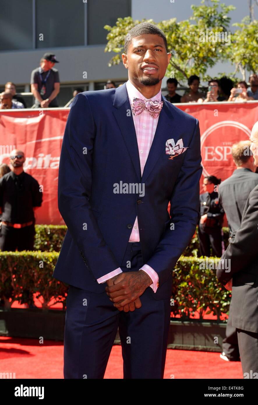 Los Angeles, CA, USA. 16th July, 2014. Paul George at arrivals for The ...