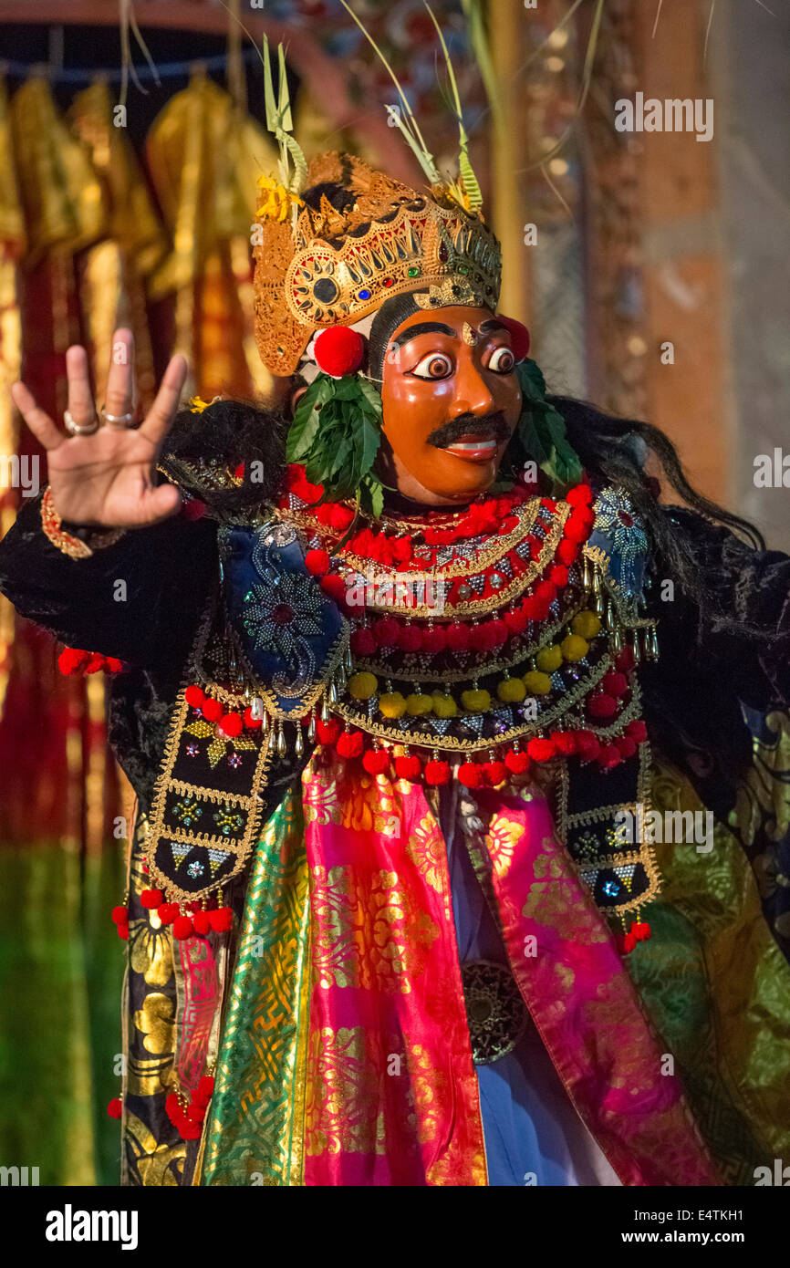 Bali, Indonesia. Dancer Re-enacting Scenes from Balinese Hindu ...