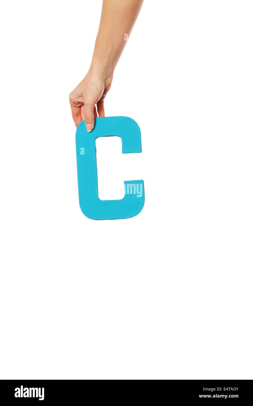 Hand holding letter from alphabet hi-res stock photography and images ...