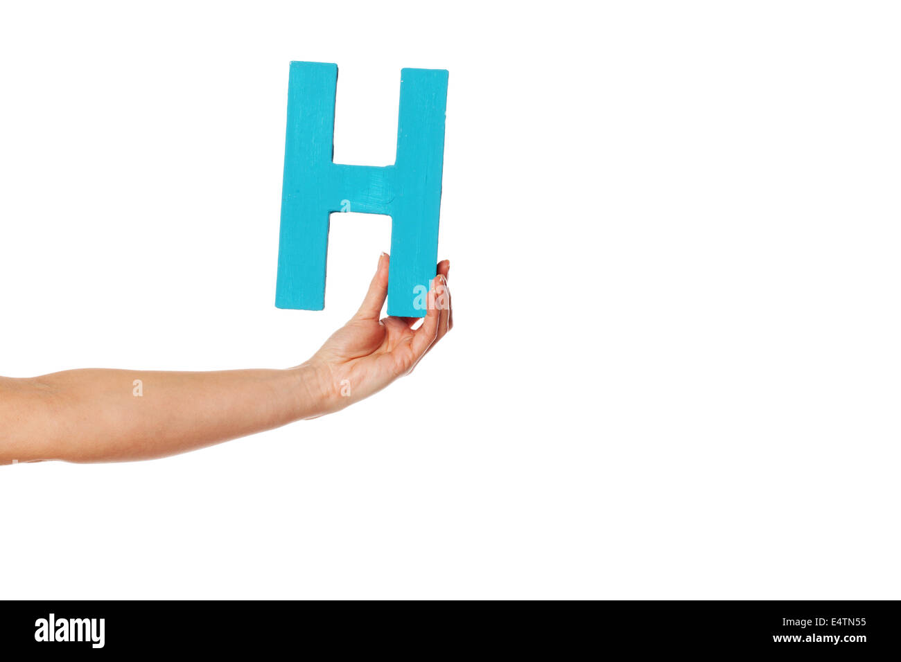 Woman holding symbol concept h hi-res stock photography and images - Alamy