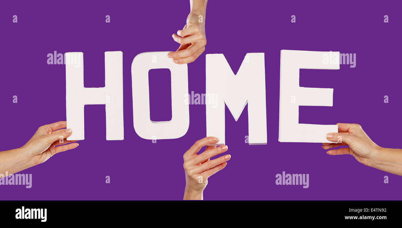 Female hands holding letters HOME Stock Photo - Alamy Female hands holding letters HOME Stock Photo - Alamy