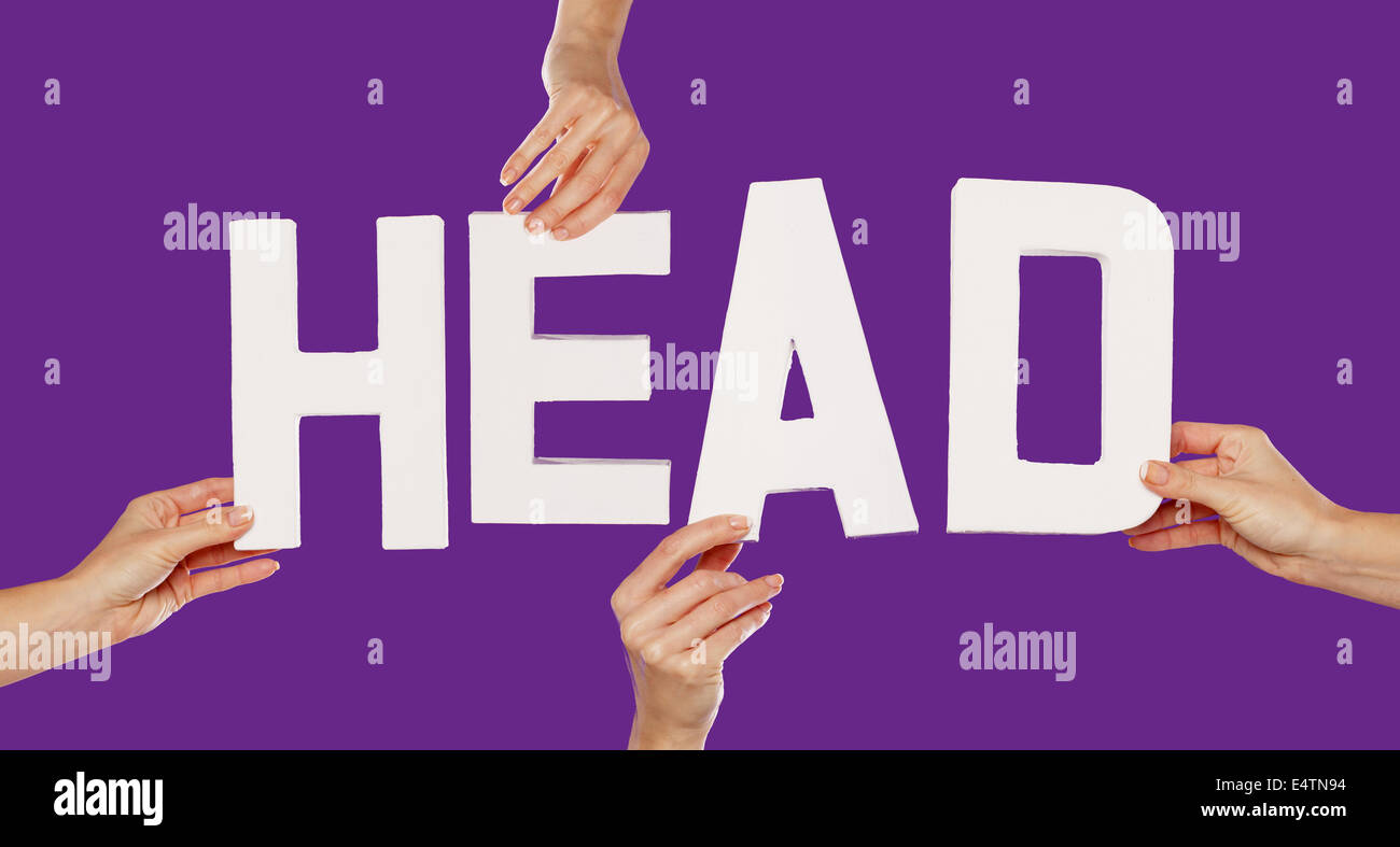 Female hands holding letters font hi-res stock photography and images ...