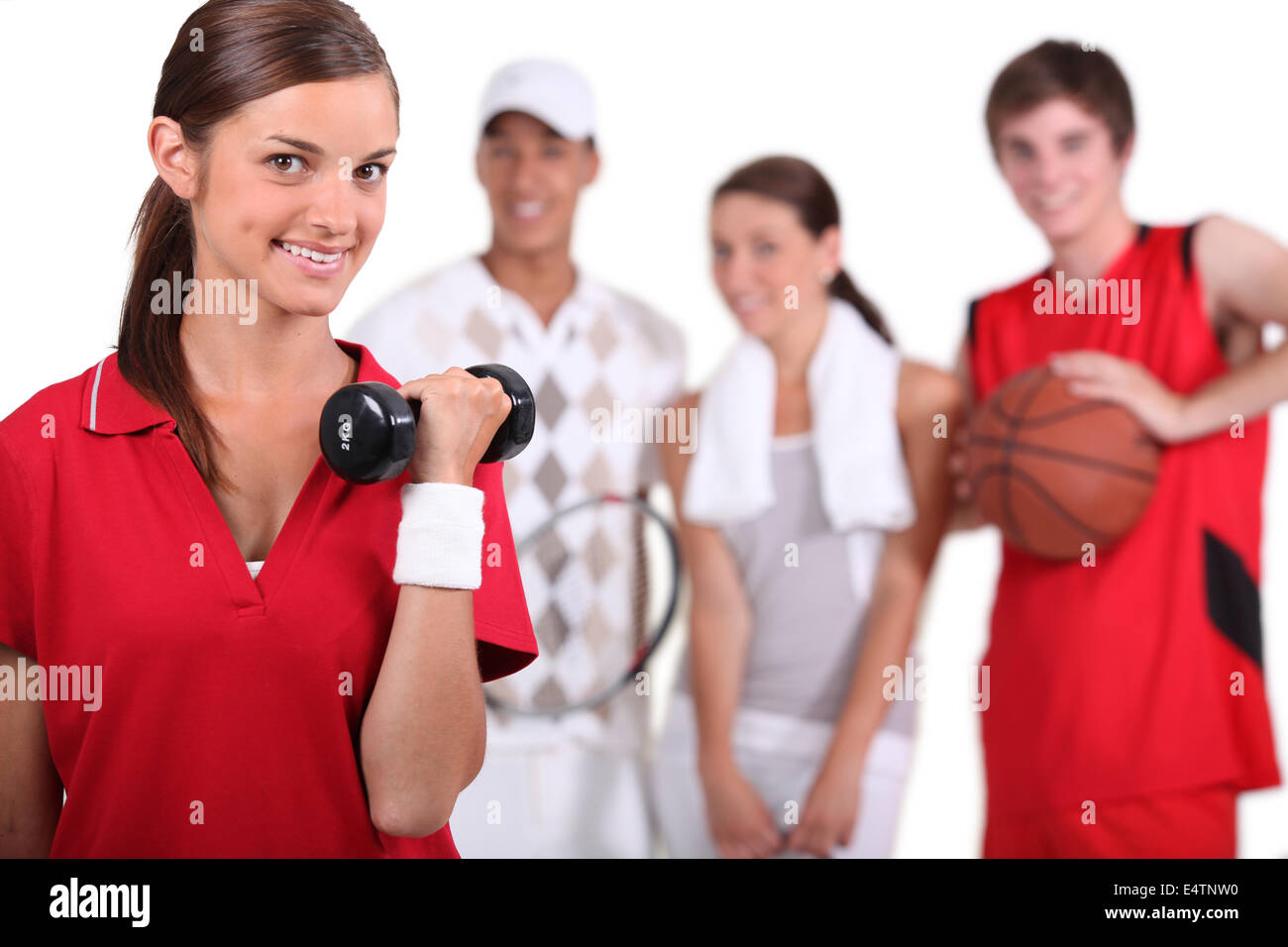 A group of athletes Stock Photo - Alamy
