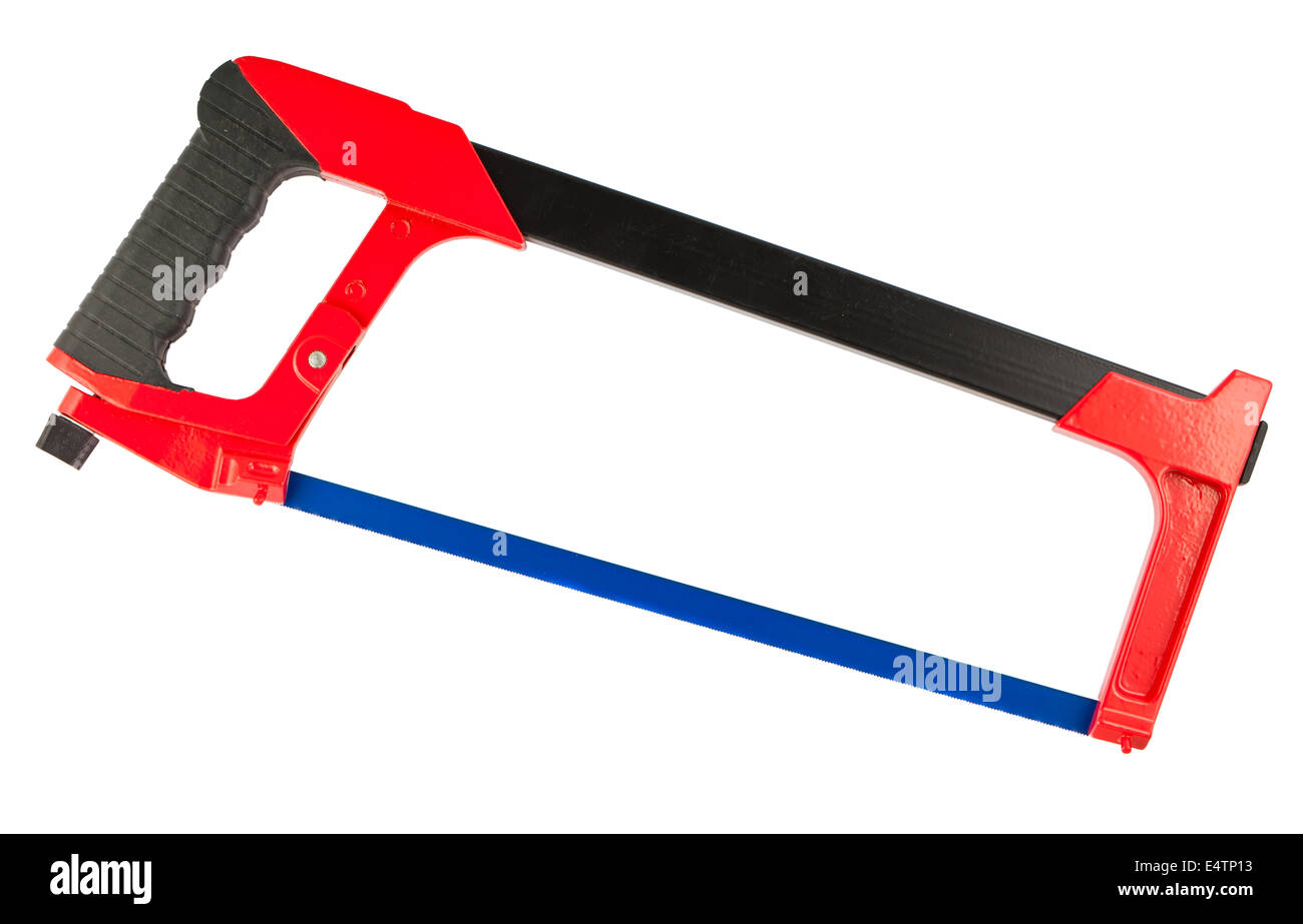 Hacksaw on white background Stock Photo - Alamy