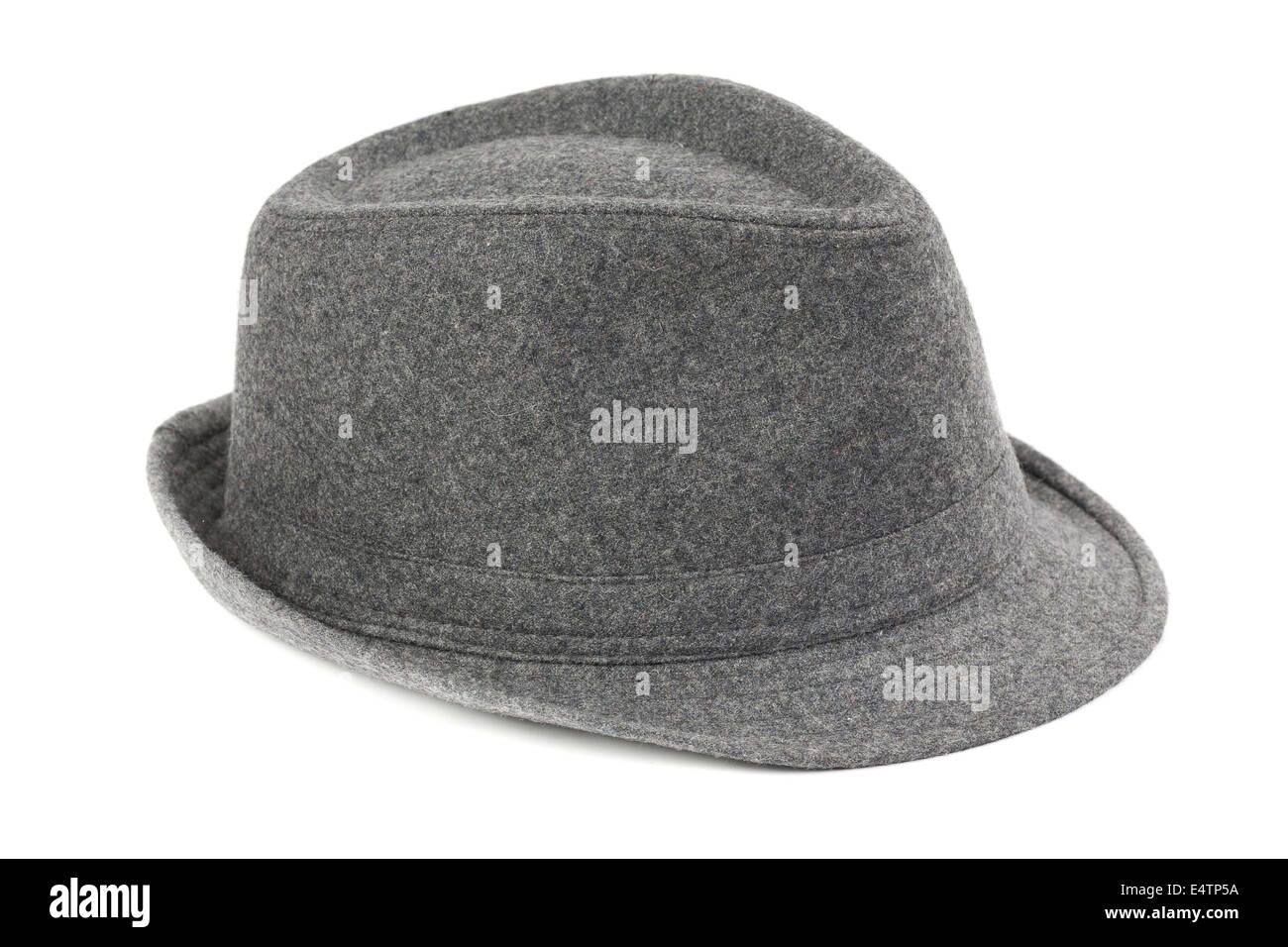 Stylish gray fedora hat Stock Photo - Alamy