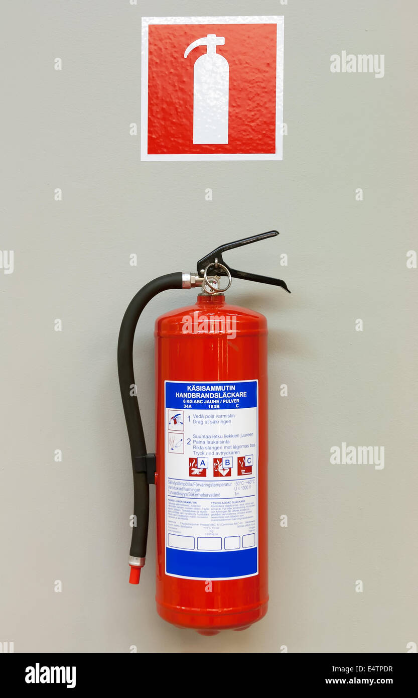 Fire Extinguisher Label High Resolution Stock Photography and Images ...