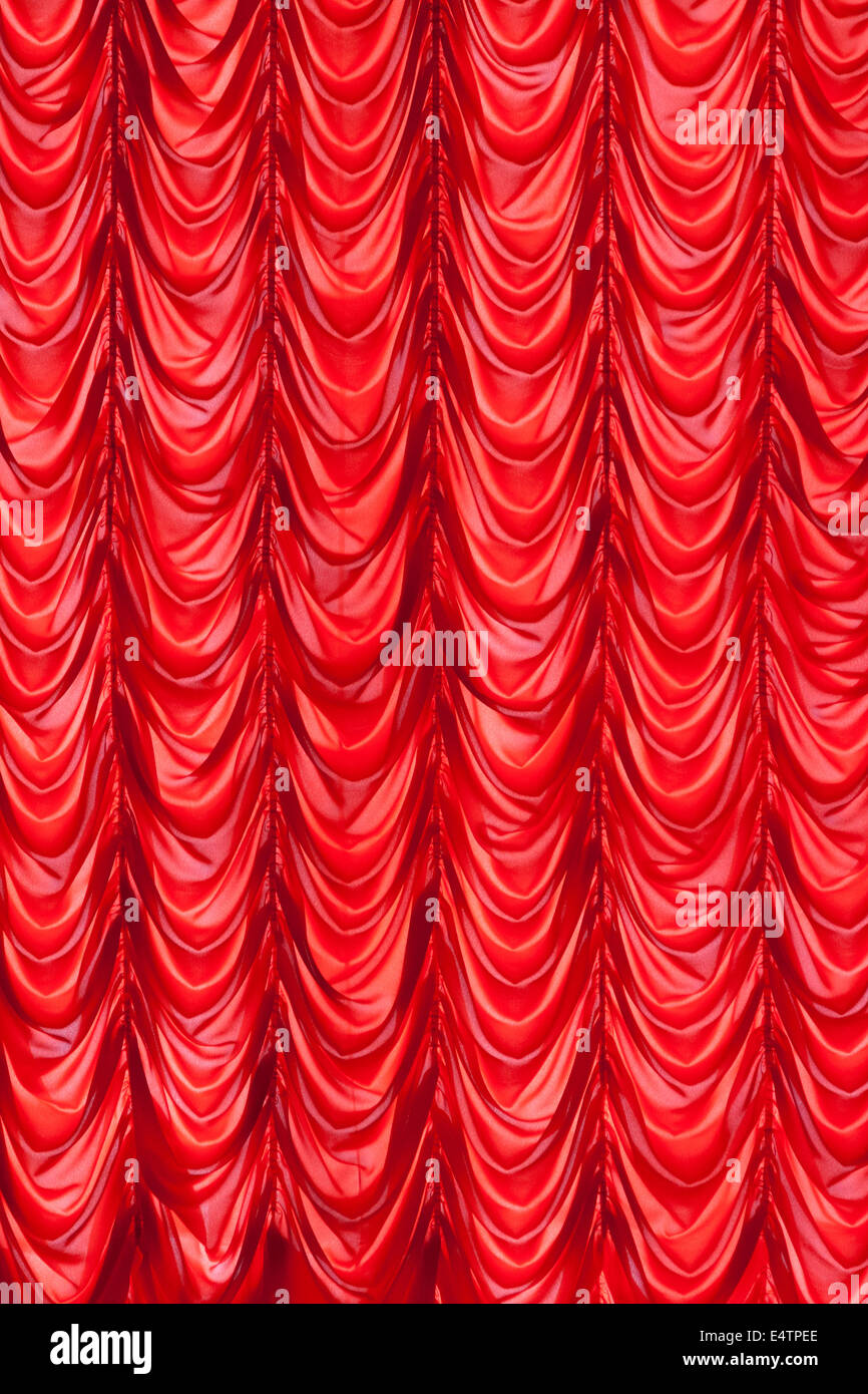 Stage red curtains Stock Photo - Alamy