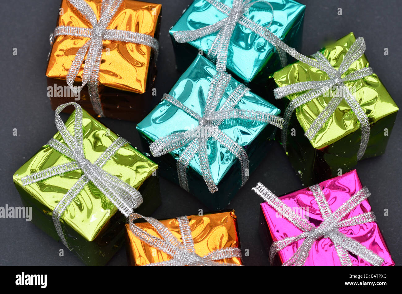 shiny christmas presents Stock Photo - Alamy