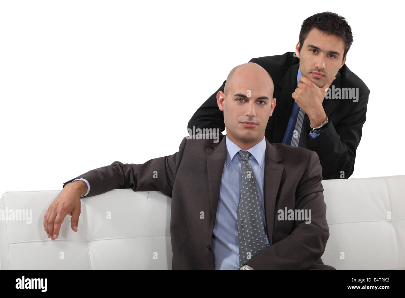 Two serious businessmen Stock Photo - Alamy