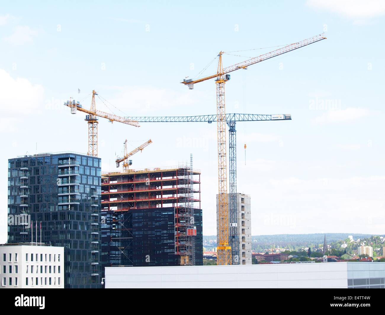 Construction site overview Stock Photo - Alamy