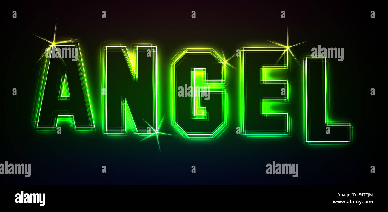 Neon angel hi-res stock photography and images - Alamy
