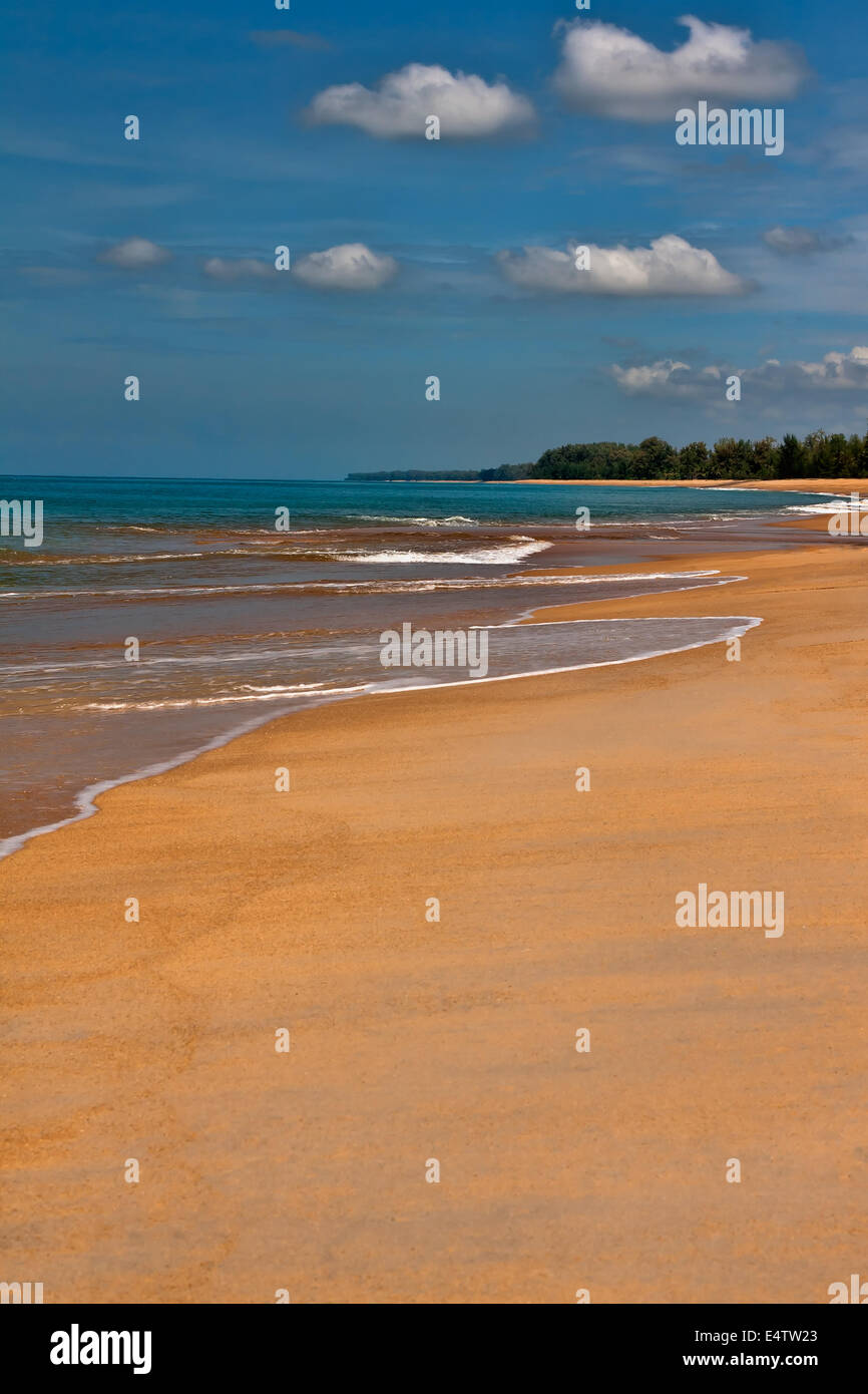 Tropical beach, sand and azure sea Stock Photo - Alamy