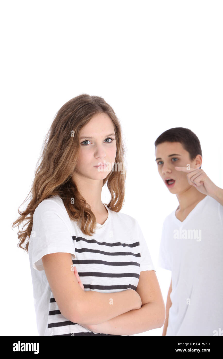 Brother And Sister Arguing High Resolution Stock Photography and Images ...
