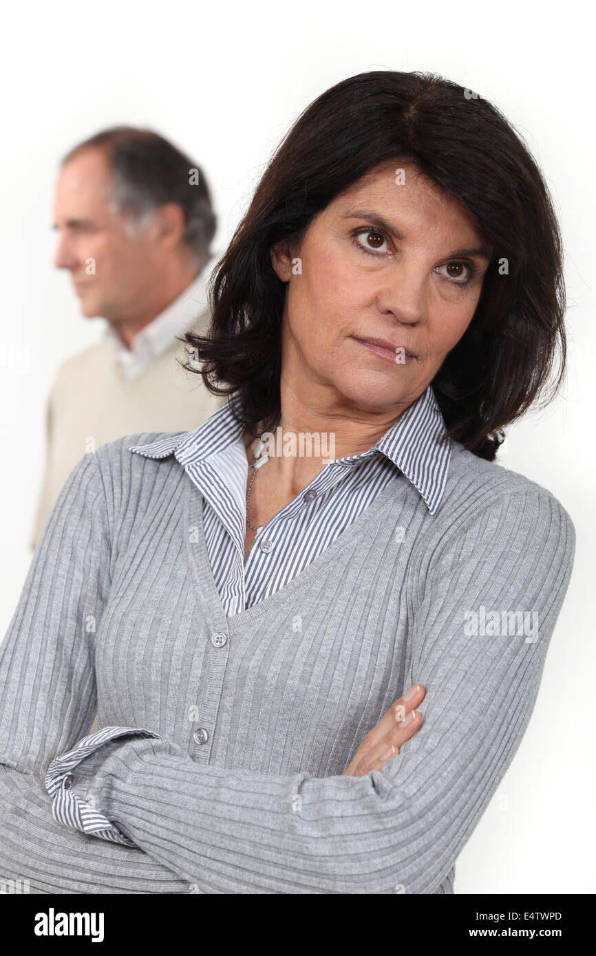 Couple having a disagreement Stock Photo - Alamy