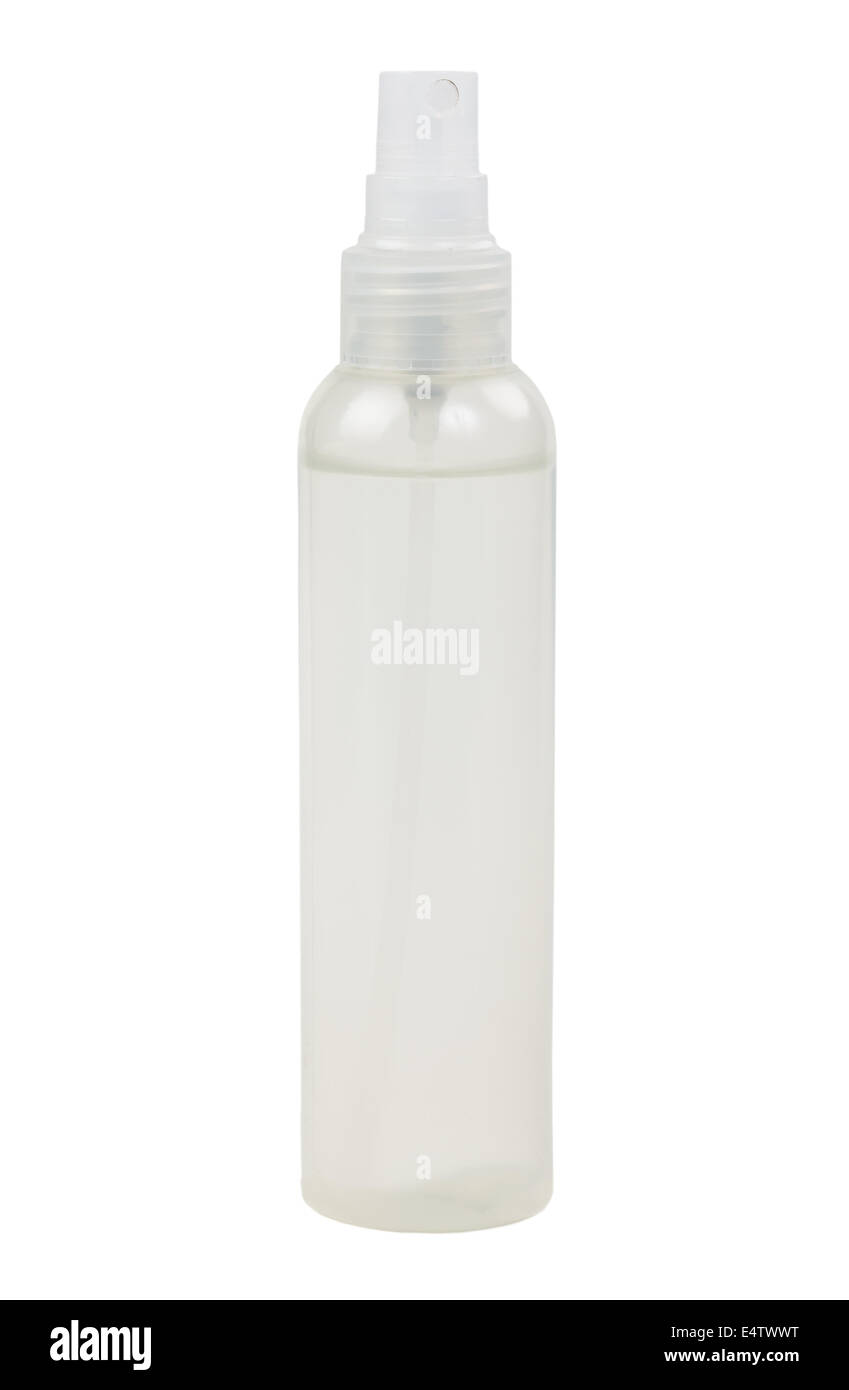 Plastic bottle with a spray Stock Photo - Alamy