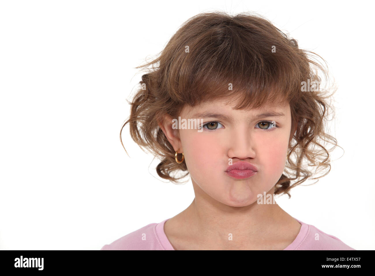 Pouting little girl Stock Photo - Alamy