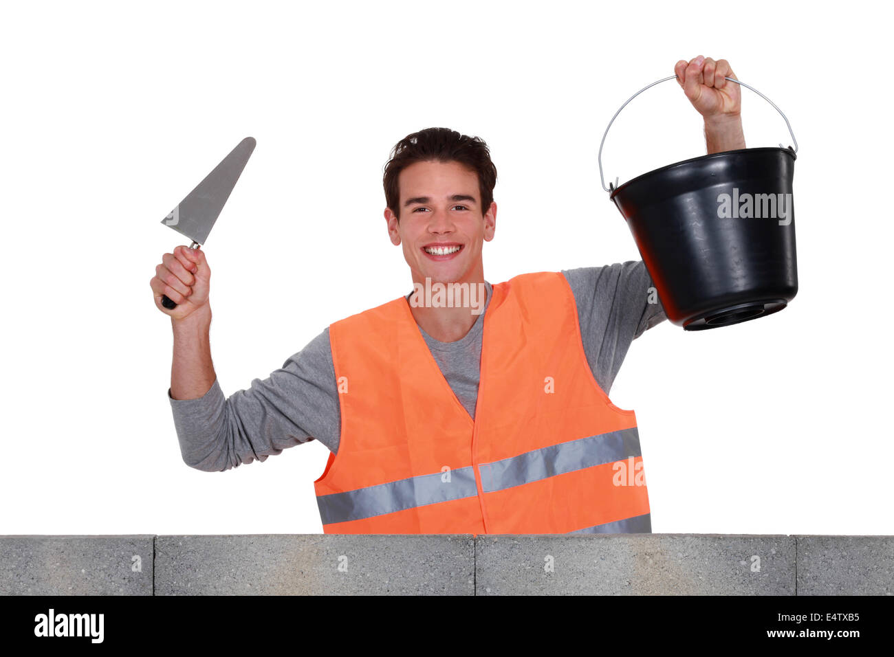 Building mason hi-res stock photography and images - Alamy