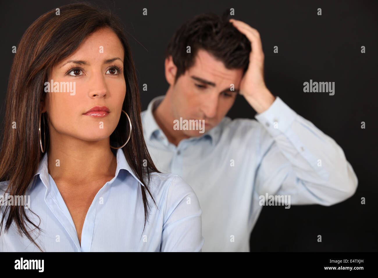 couple having a quarrel Stock Photo - Alamy