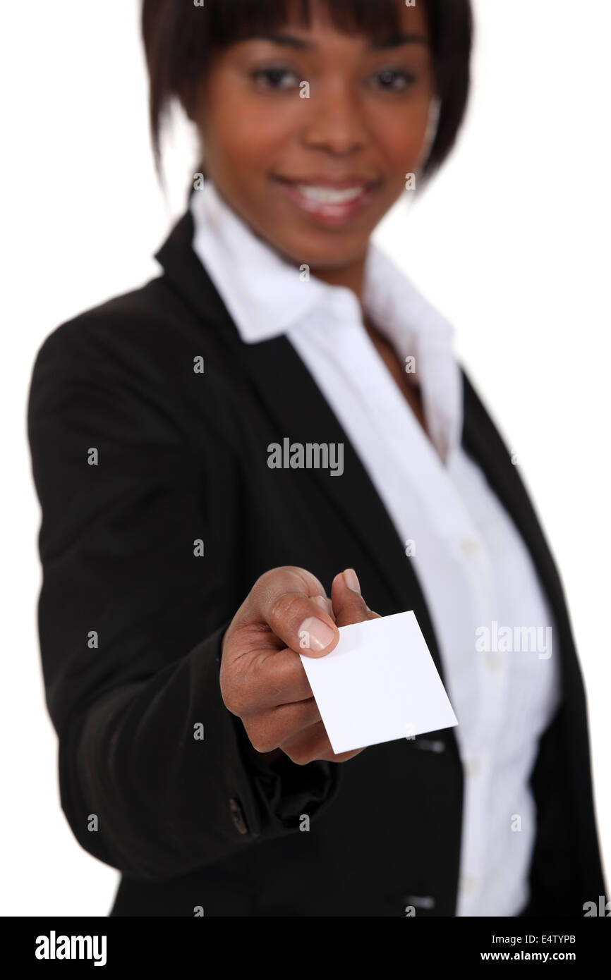 Handing out business card hi-res stock photography and images - Alamy
