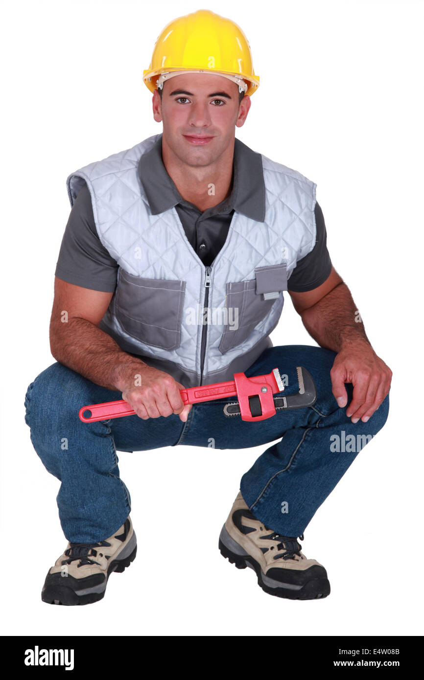 A male plumber Stock Photo - Alamy