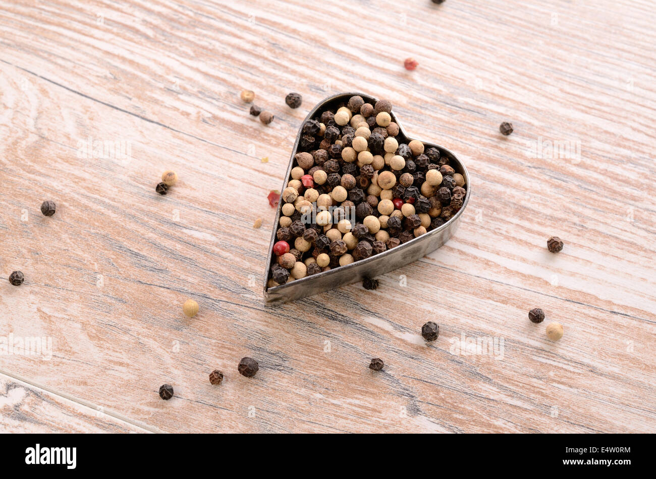Heart shape of pepper Stock Photo - Alamy