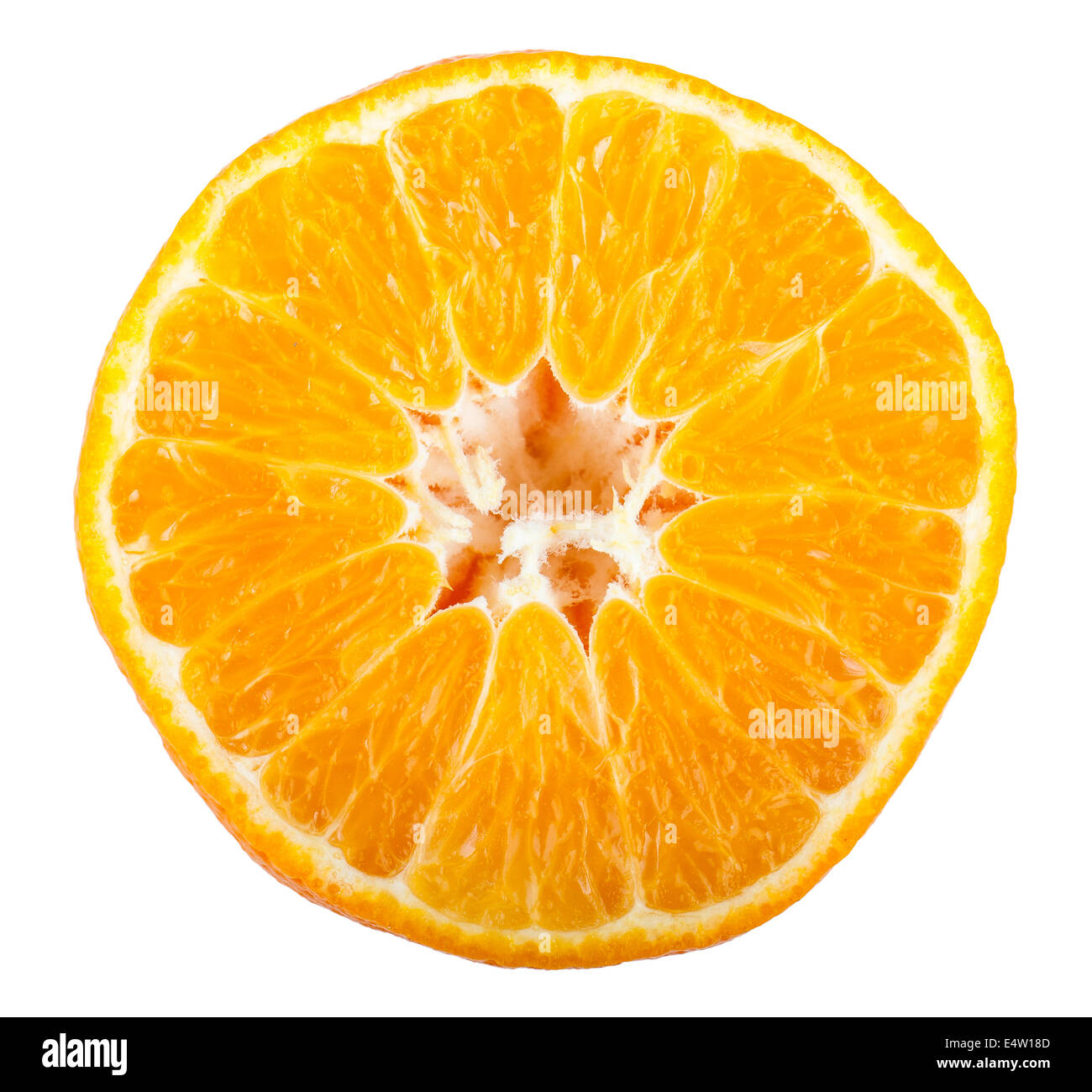 Half of ripe tangerine Stock Photo - Alamy