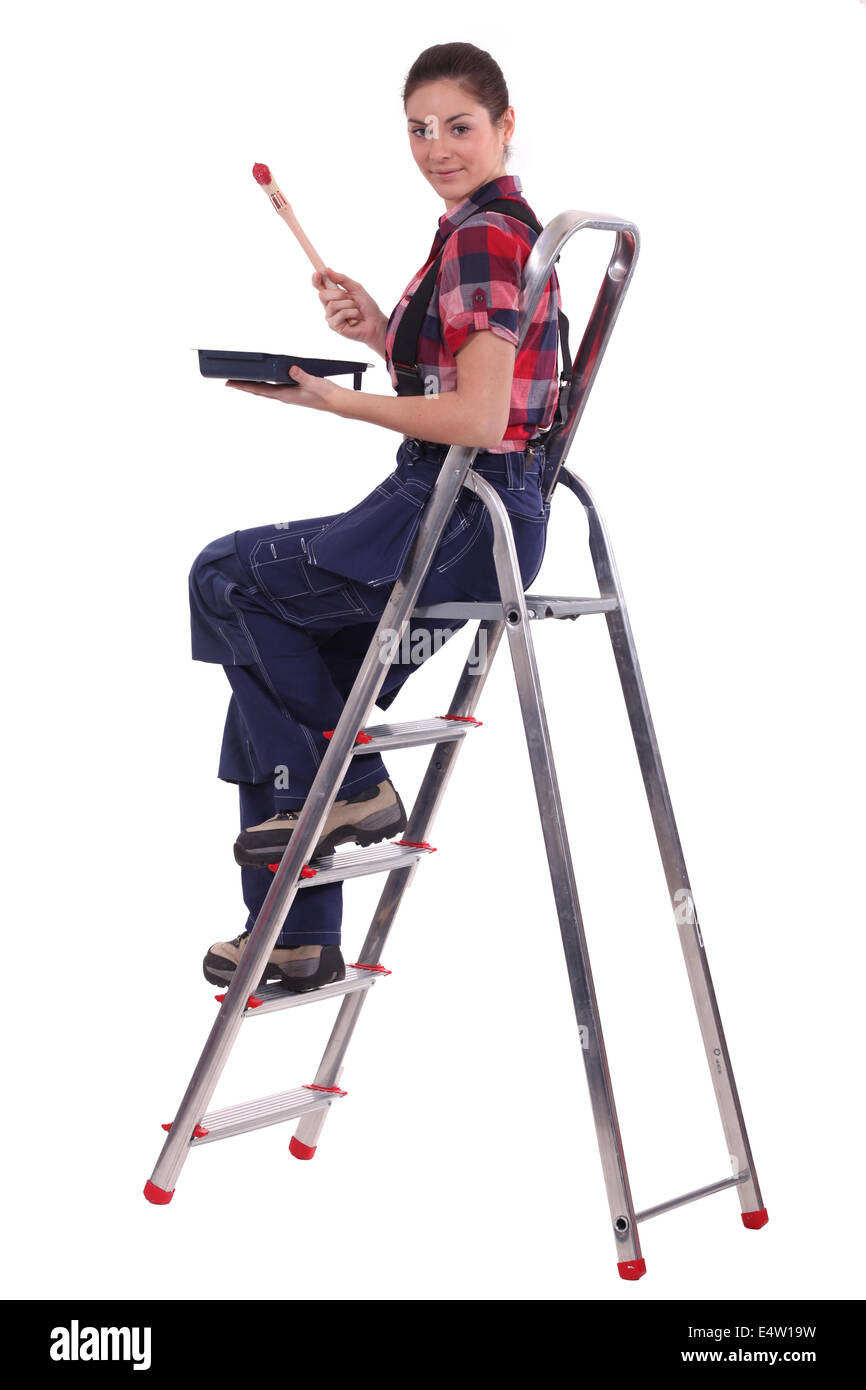 Female painter hi-res stock photography and images - Alamy