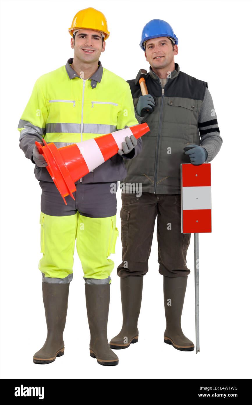 Roadway workers hi-res stock photography and images - Alamy
