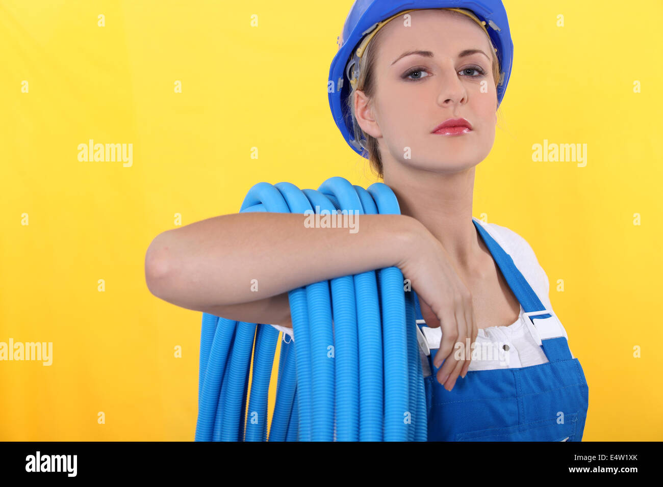A female plumber Stock Photo - Alamy