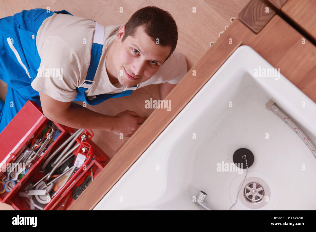 portrait of a plumber Stock Photo - Alamy