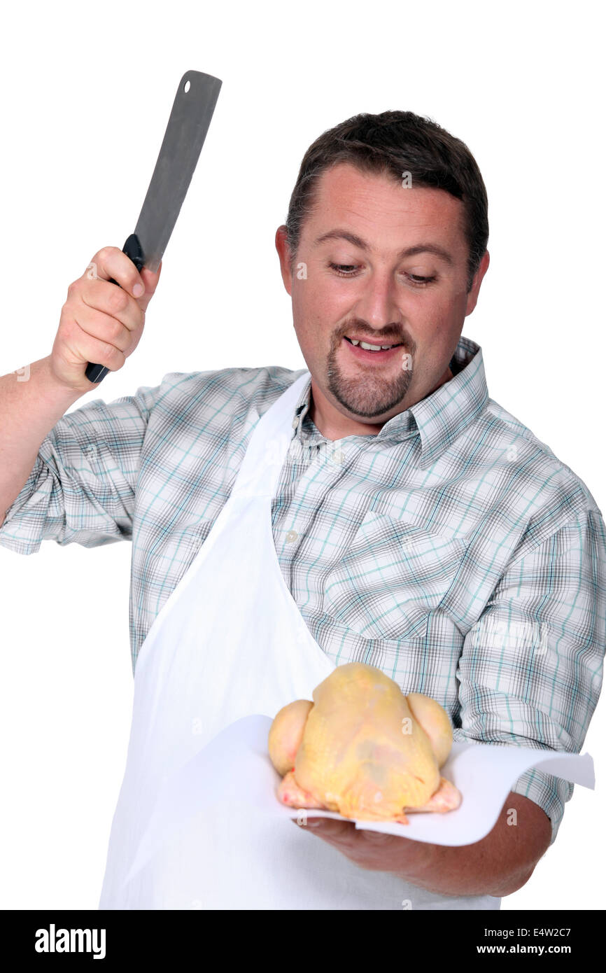 Chicken butcher hi-res stock photography and images - Alamy