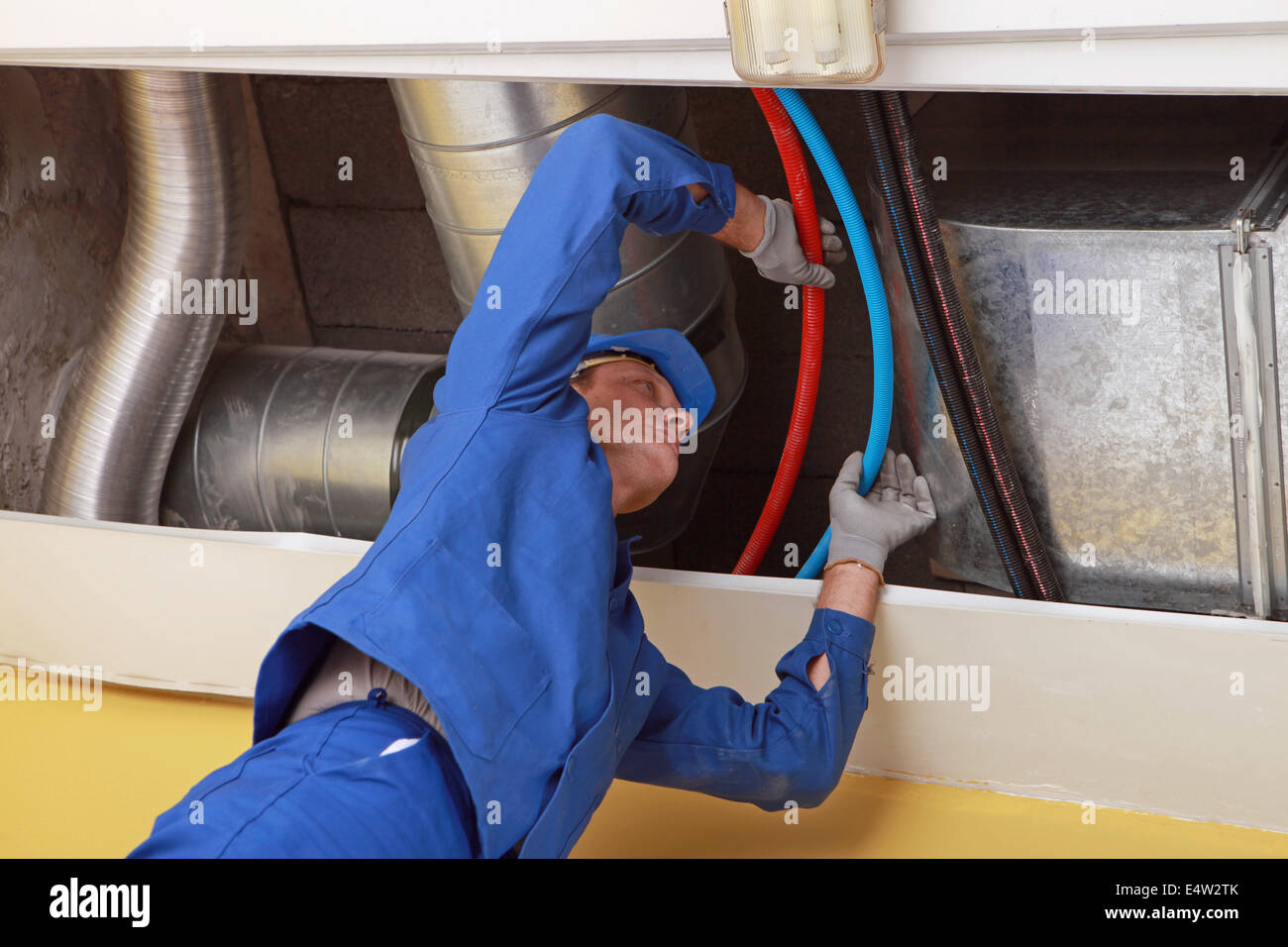 Plumber ceiling hi-res stock photography and images - Alamy