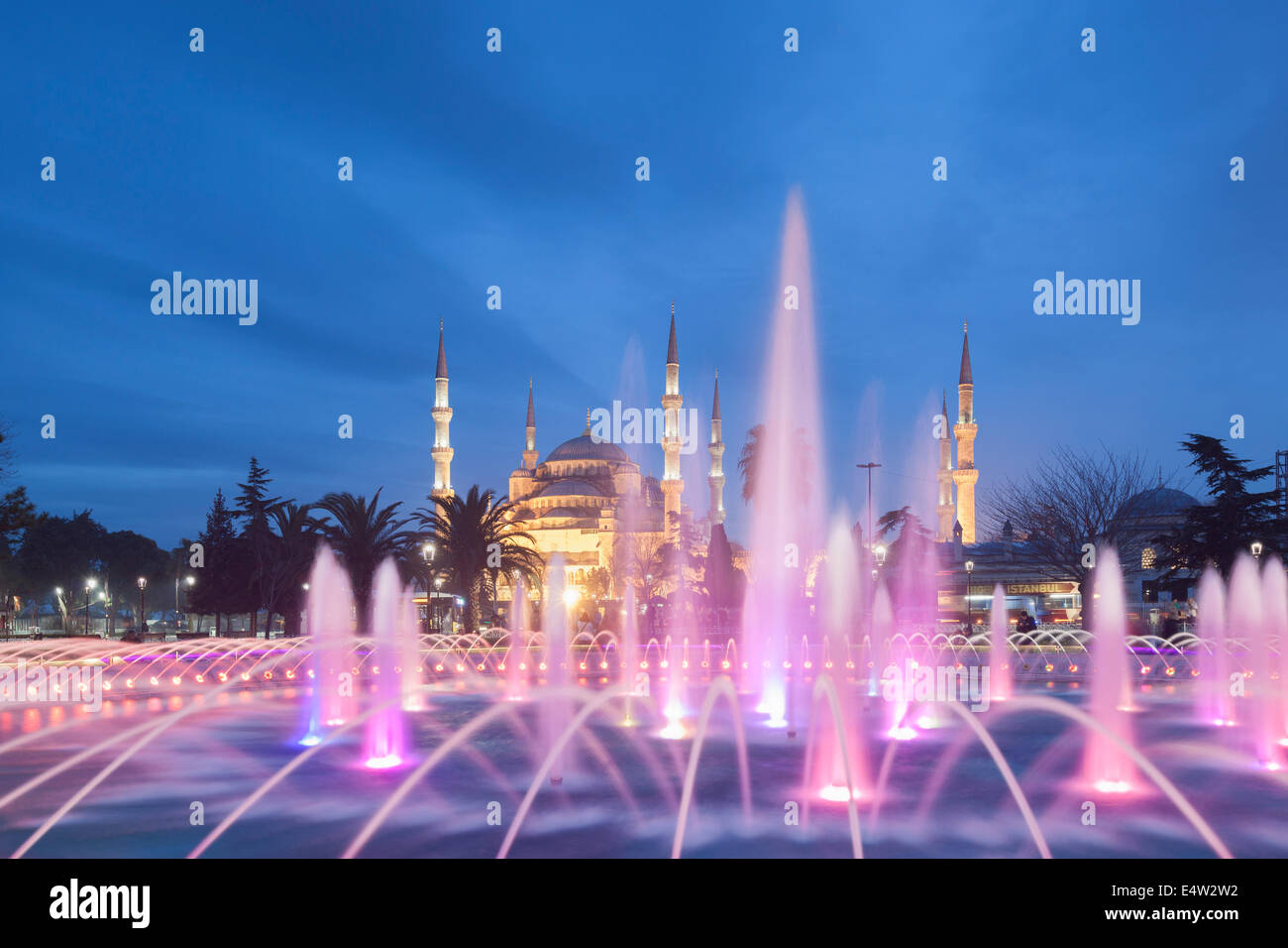 The Blue Mosque at night, Istanbul, Turkey Stock Photo - Alamy