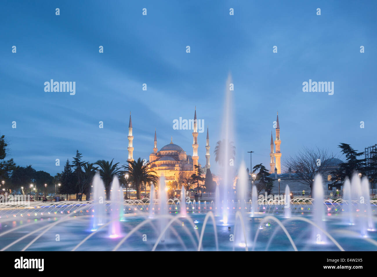 The Blue Mosque at night, Istanbul, Turkey Stock Photo - Alamy