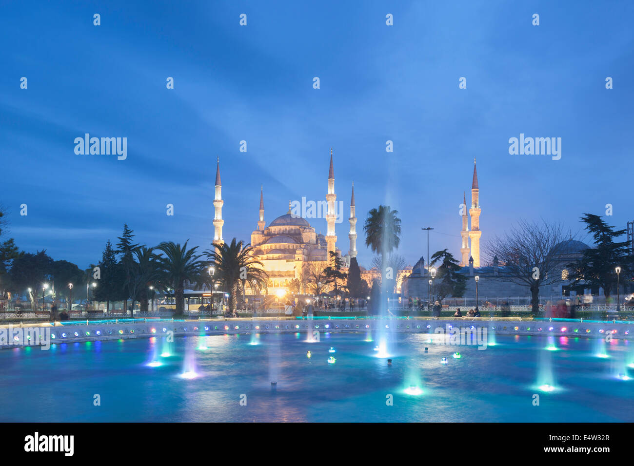 The Blue Mosque at night, Istanbul, Turkey Stock Photo - Alamy